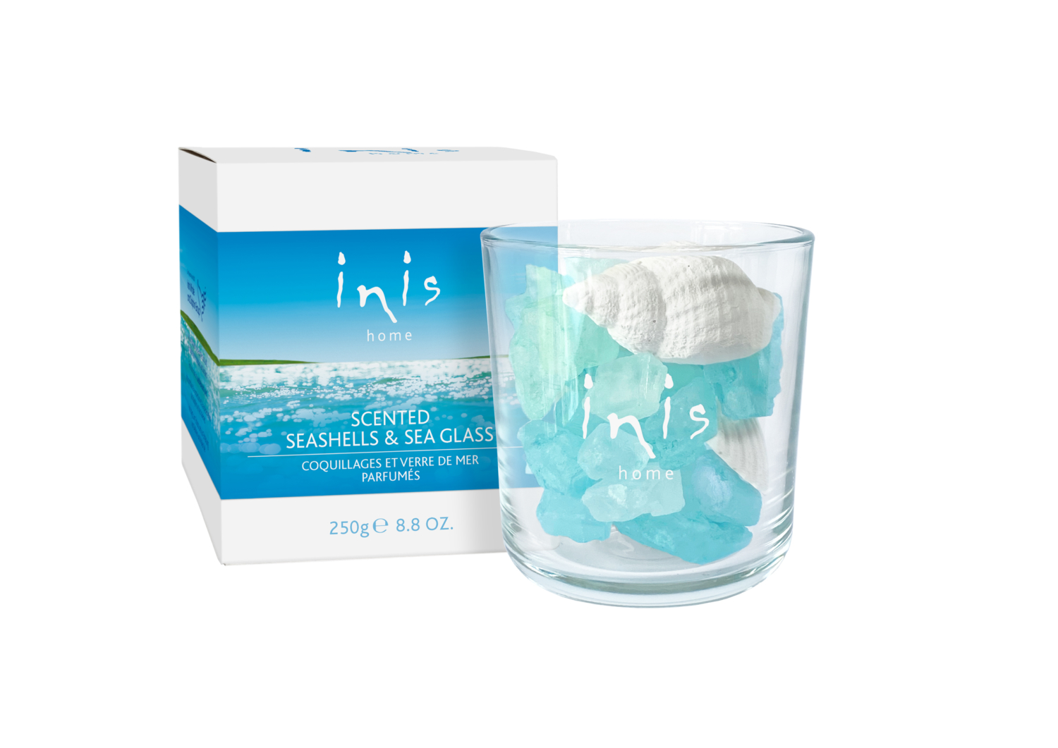 Inis Home Scented Seashells & Sea Glass 8.8 Oz. | Inis